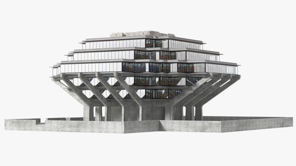 3D Geisel Library Night Light - TurboSquid 1848574