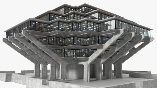 3D Geisel Library Night Light - TurboSquid 1848574