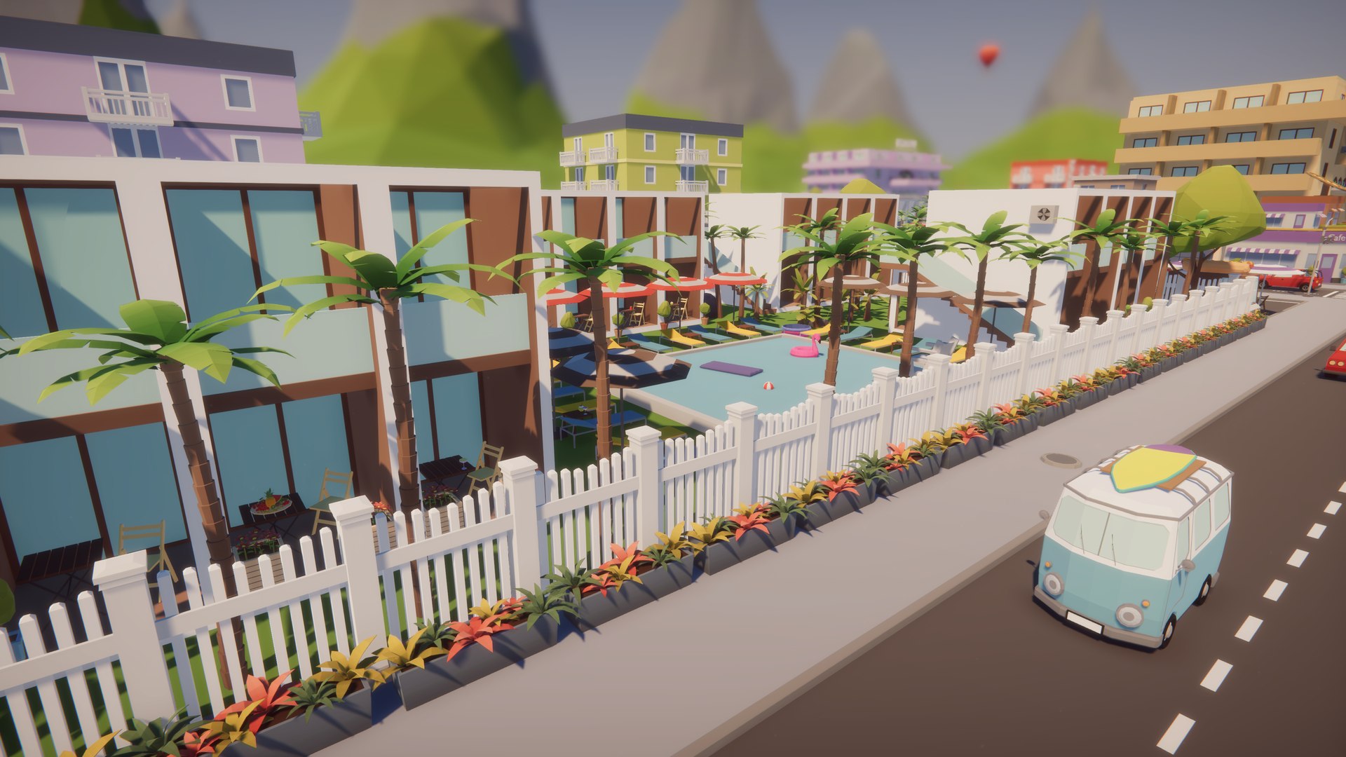 3D Low Poly Tropical City Model - TurboSquid 1918930