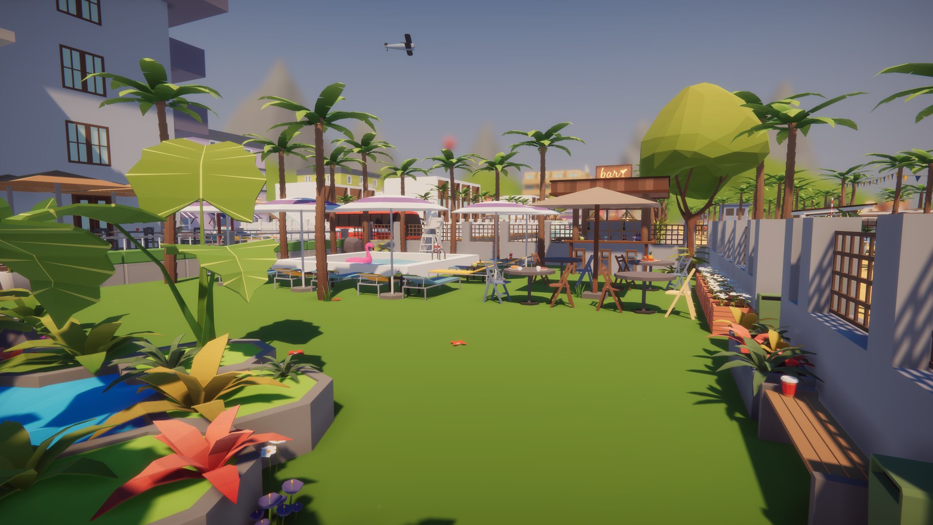3D Low Poly Tropical City Model - TurboSquid 1918930