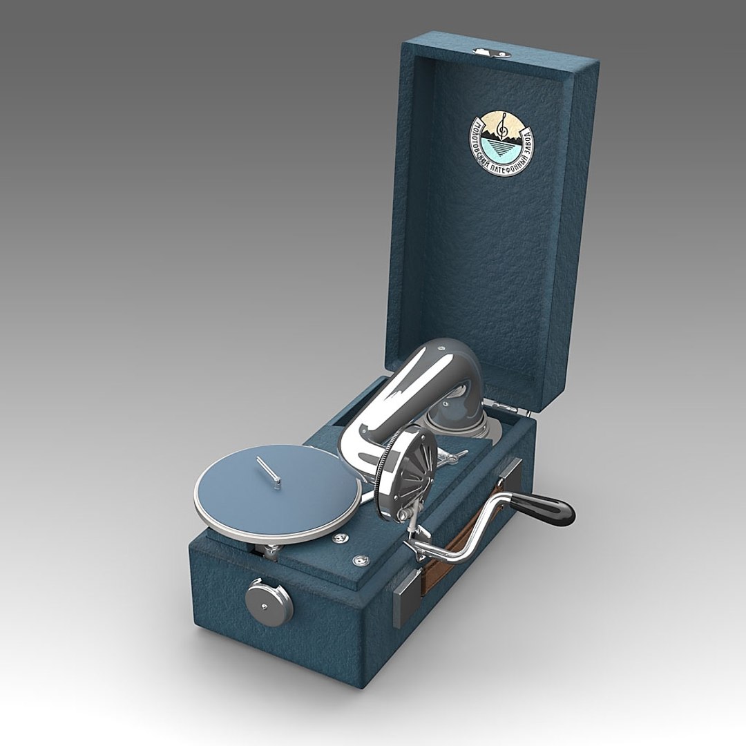 retro patephone 3d x