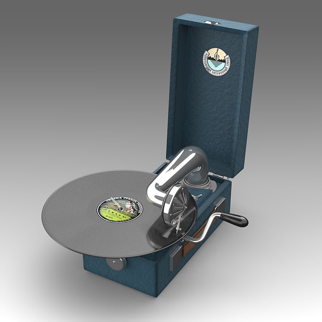 retro patephone 3d x