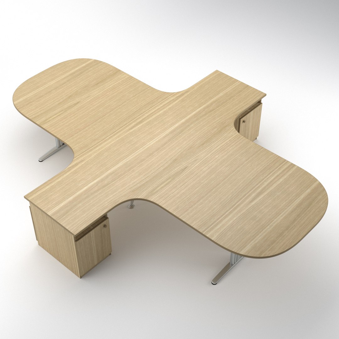 3d Large Modular Office Desk