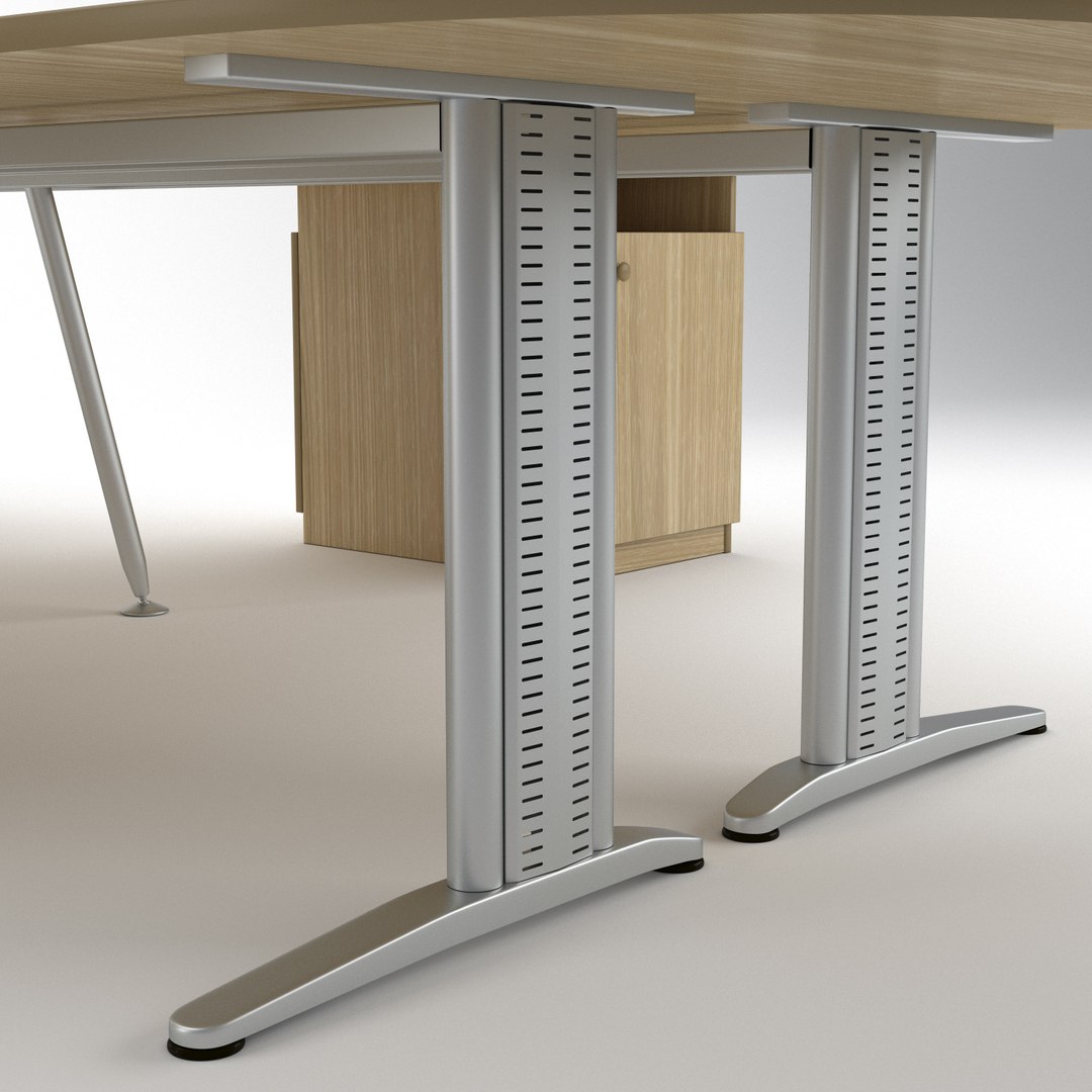 3d Large Modular Office Desk