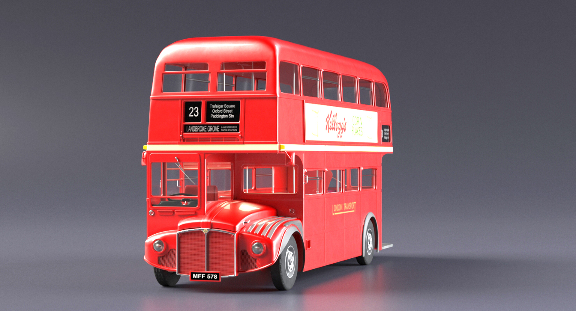 London Routemaster Bus Transport 3D Model - TurboSquid 1368191