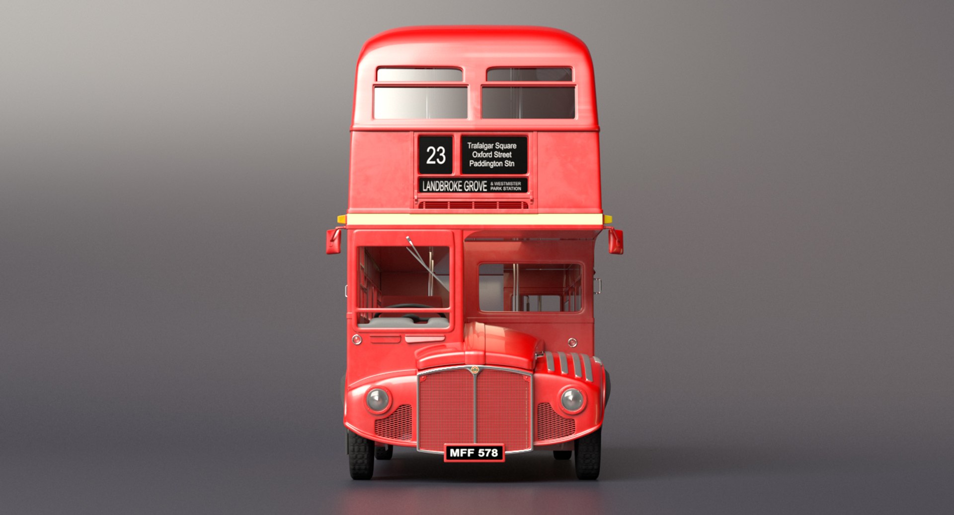 London Routemaster Bus Transport 3D Model - TurboSquid 1368191