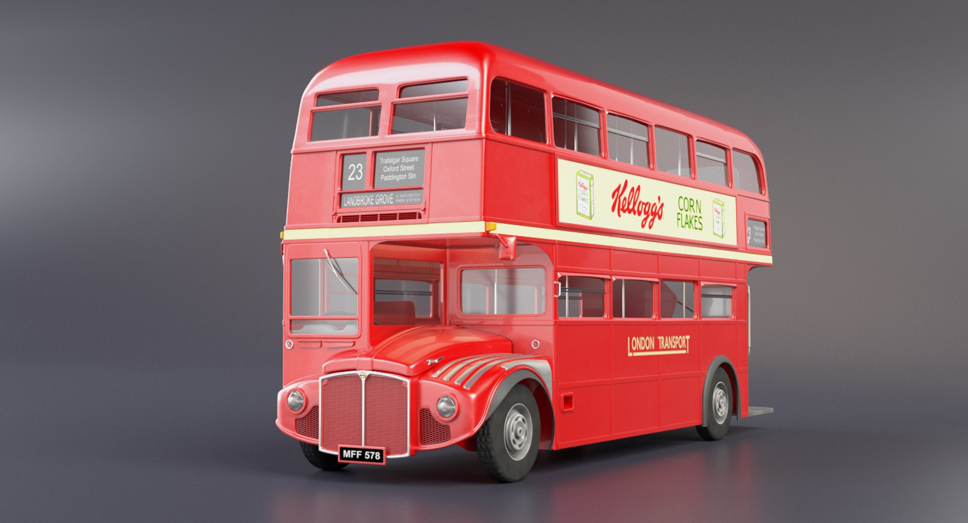 London Routemaster Bus Transport 3D Model - TurboSquid 1368191