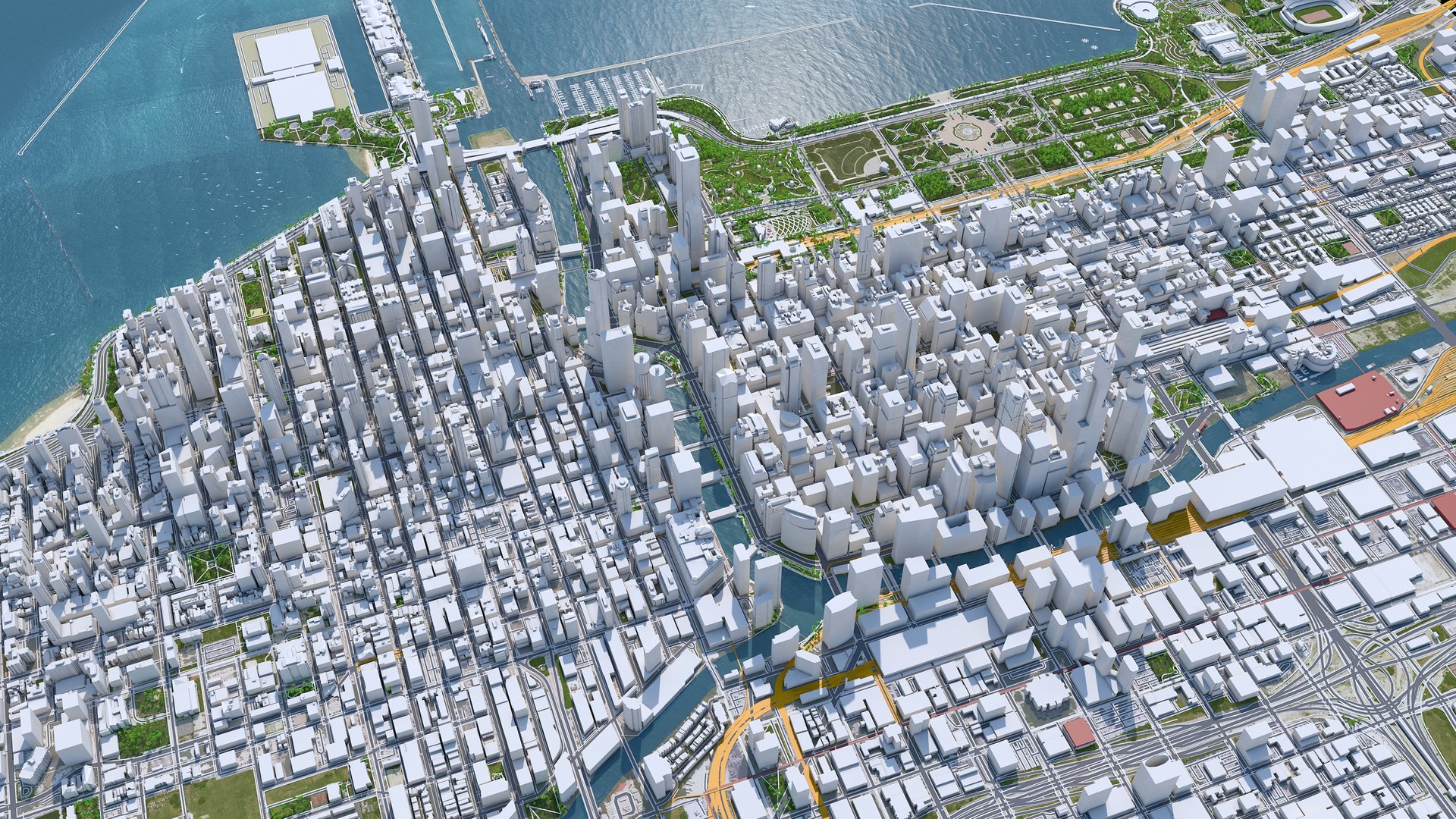 3D Chicago Downtown Illinois USA - TurboSquid 1988746