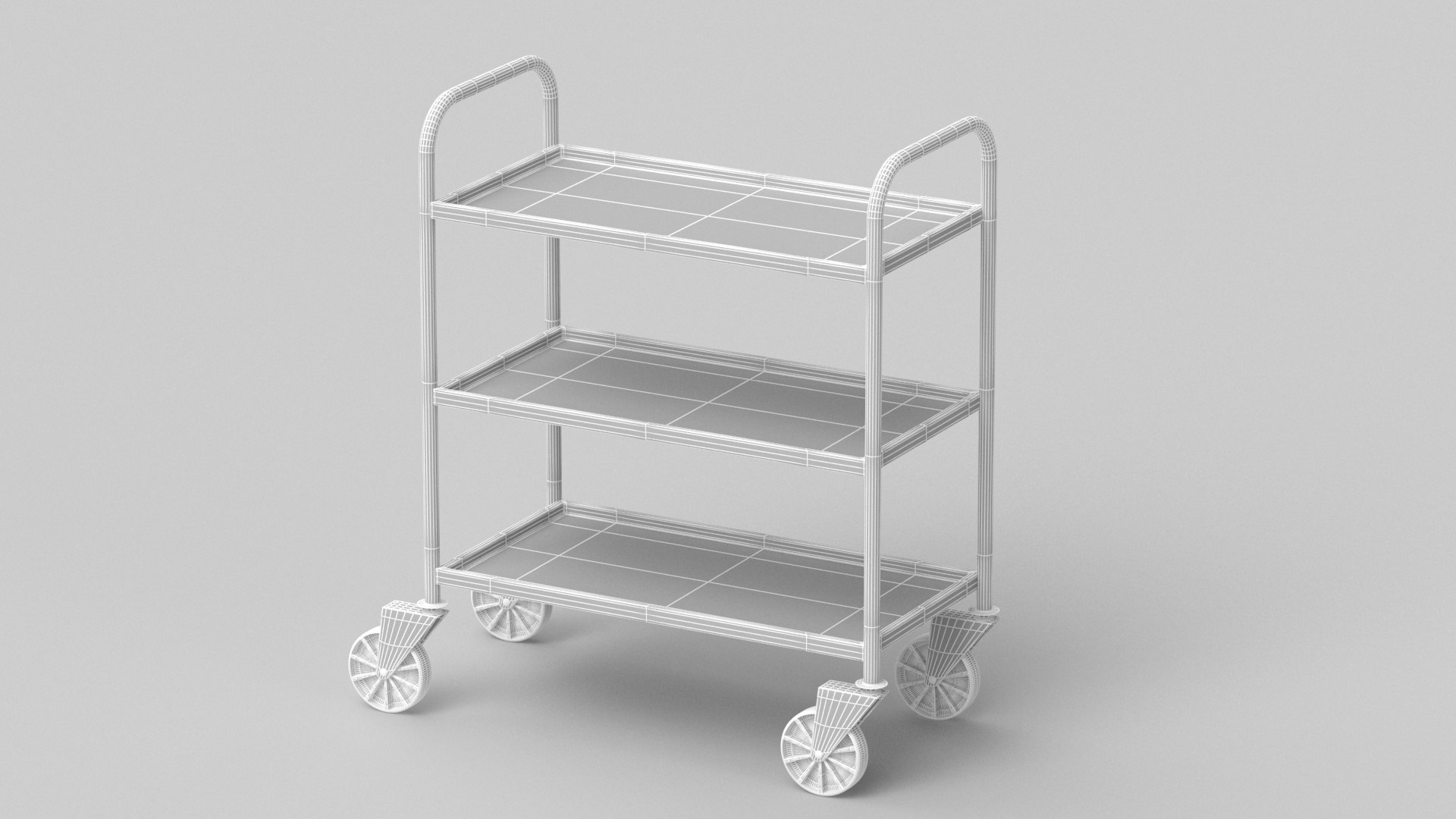 Service Trolley 3D Model - TurboSquid 2215266