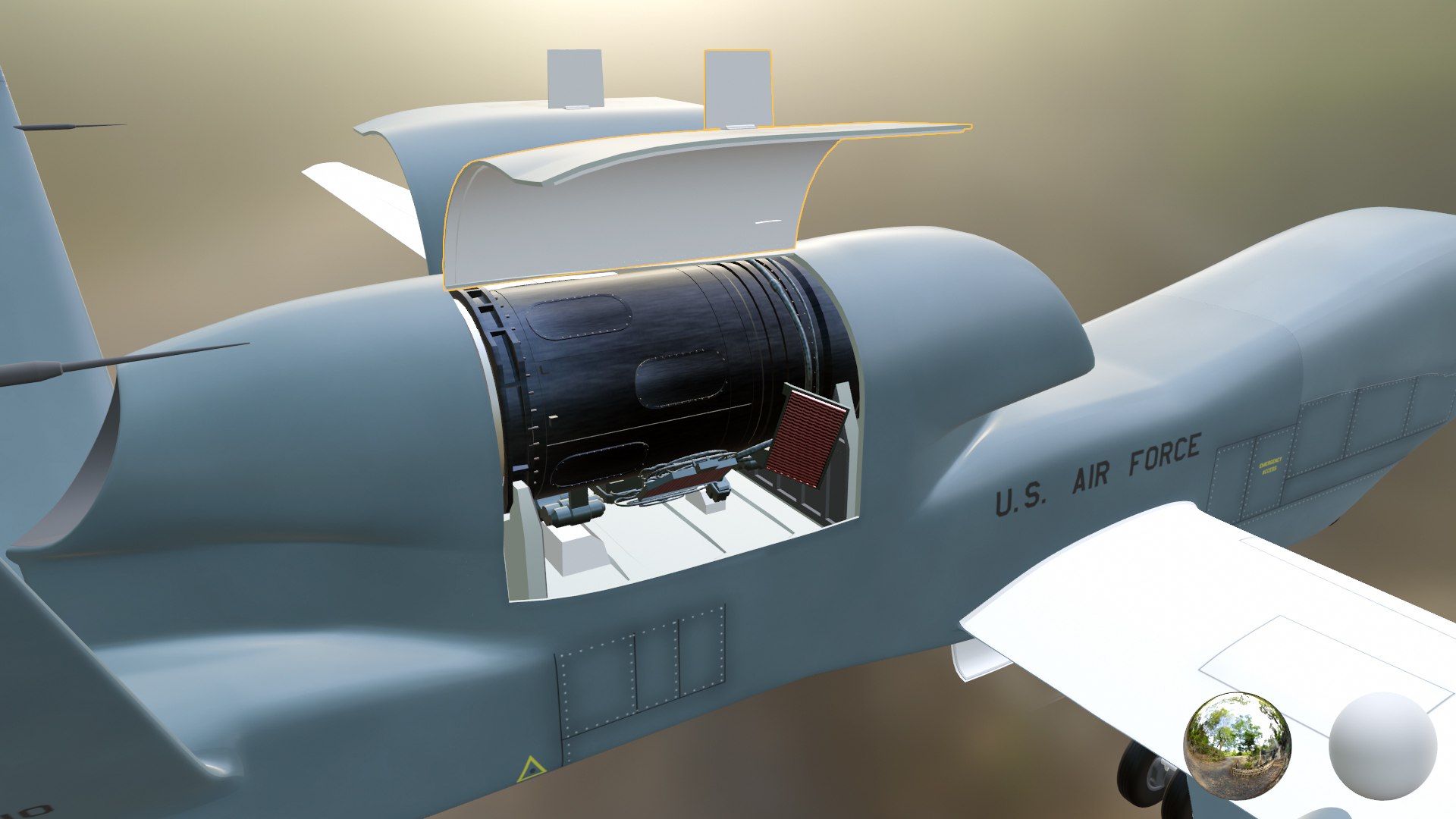 3ds Max Northrop Rq-4 Global Hawk