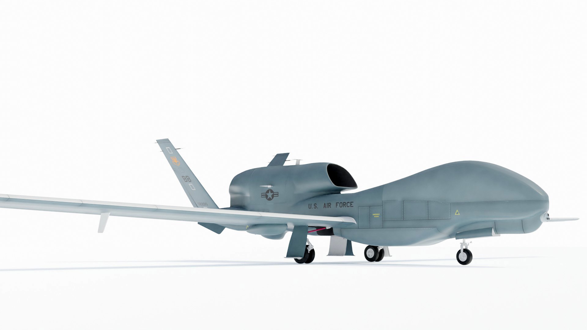 3ds Max Northrop Rq-4 Global Hawk