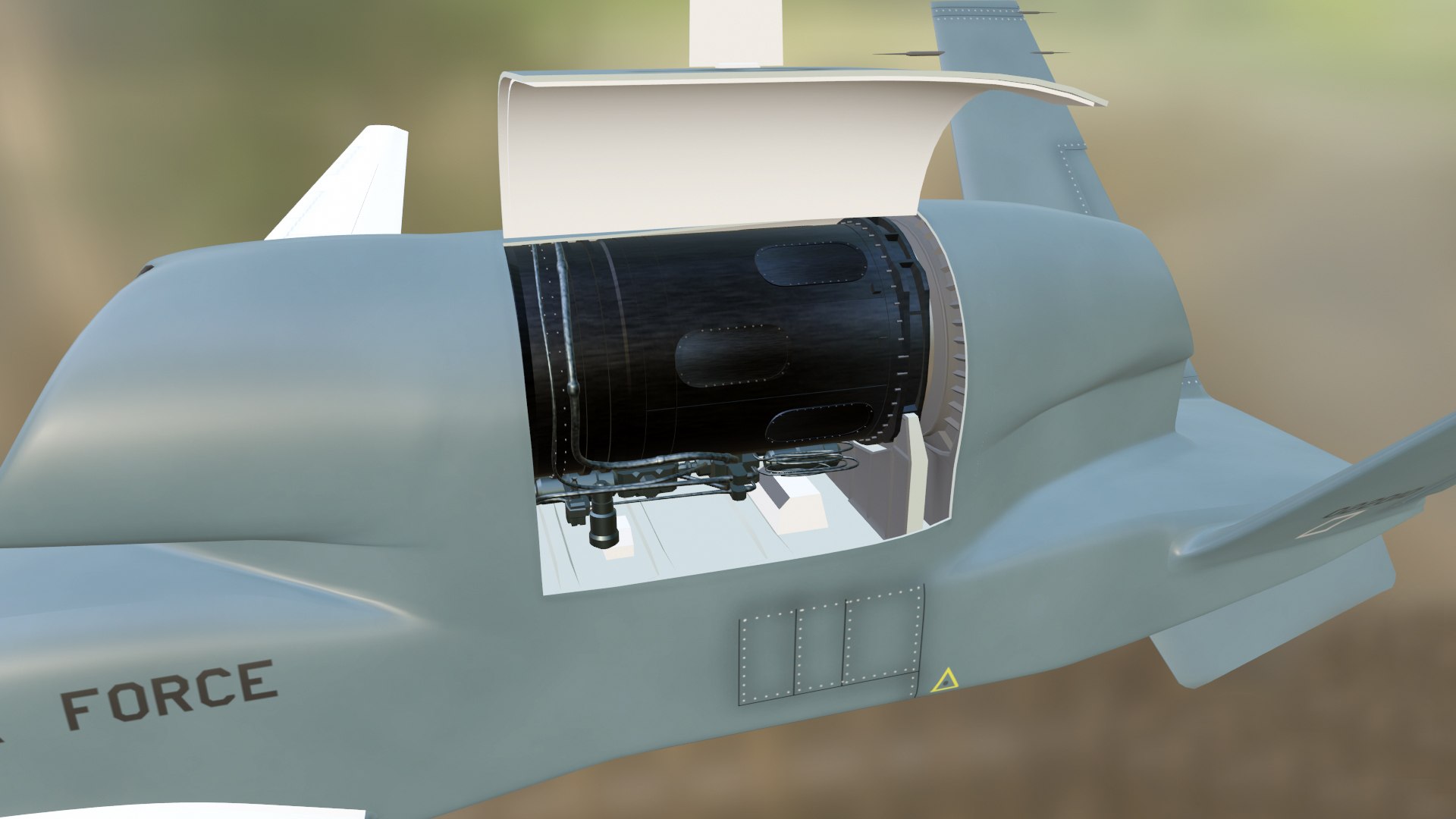 3ds Max Northrop Rq-4 Global Hawk