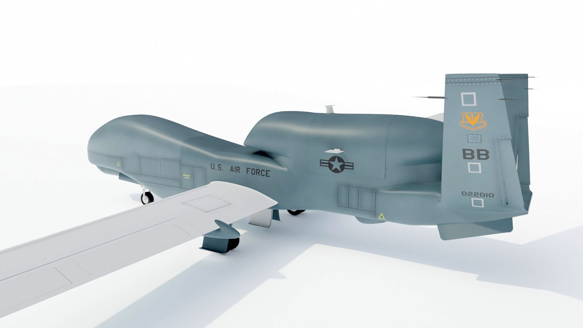 3ds Max Northrop Rq-4 Global Hawk