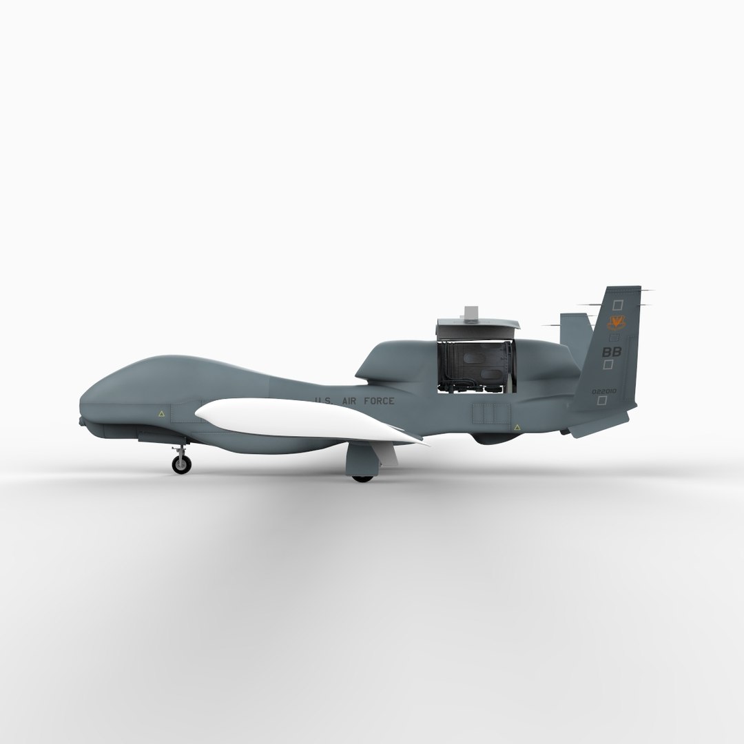 3ds Max Northrop Rq-4 Global Hawk