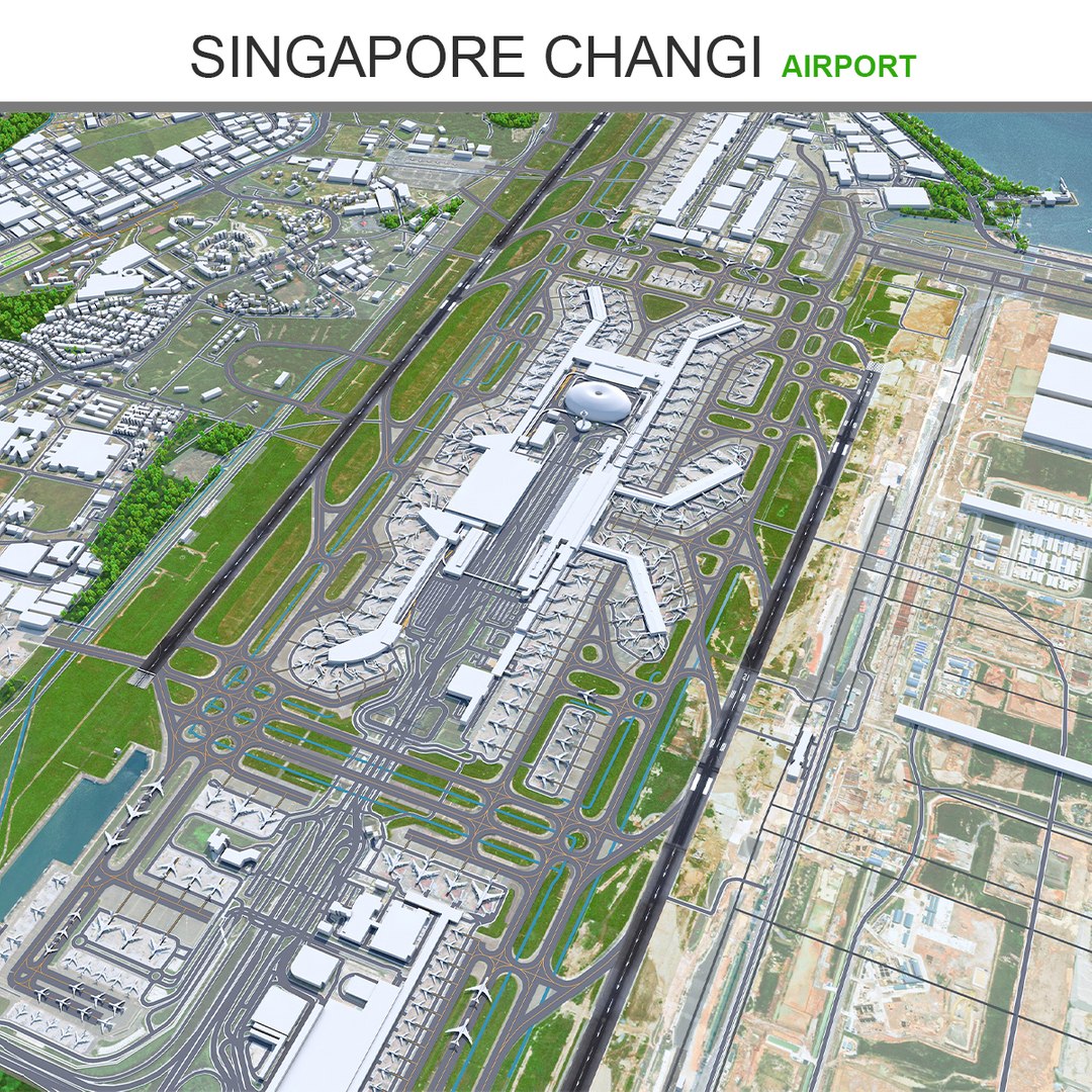 Singapore Changi Airport 3D - TurboSquid 2005534