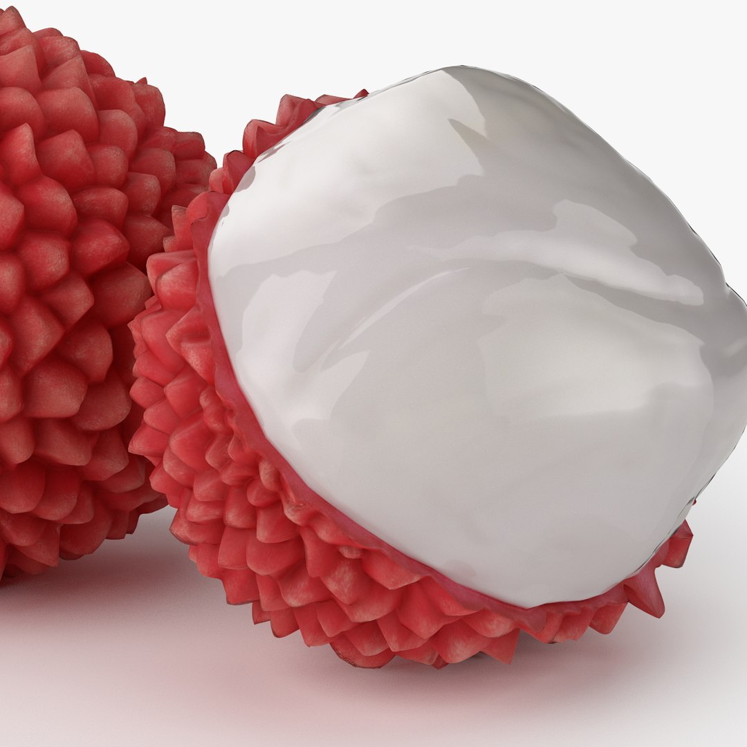 3d Realistic Lychee Fruit Real