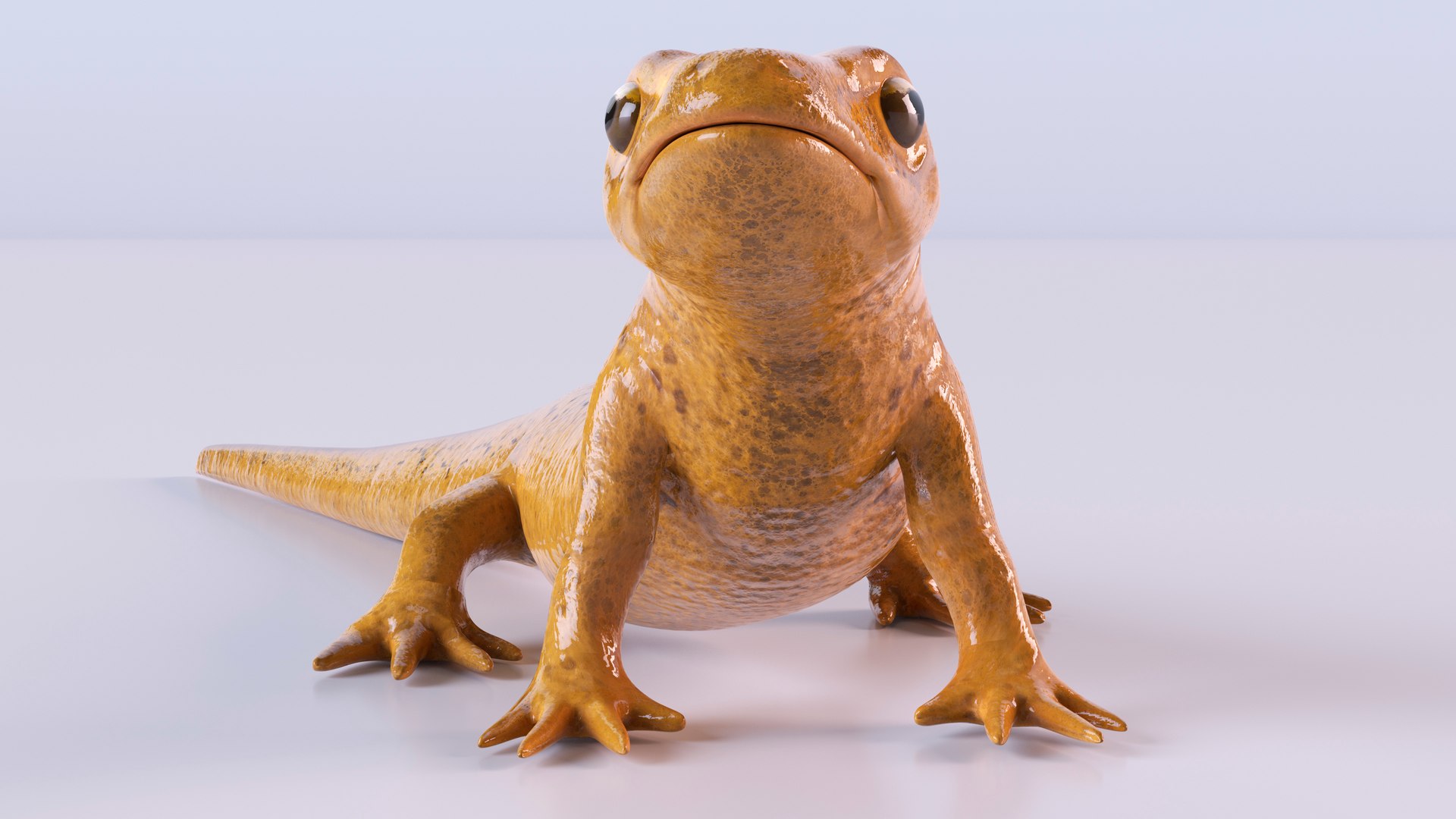 3D Common Newt Standing Pose - TurboSquid 2141159