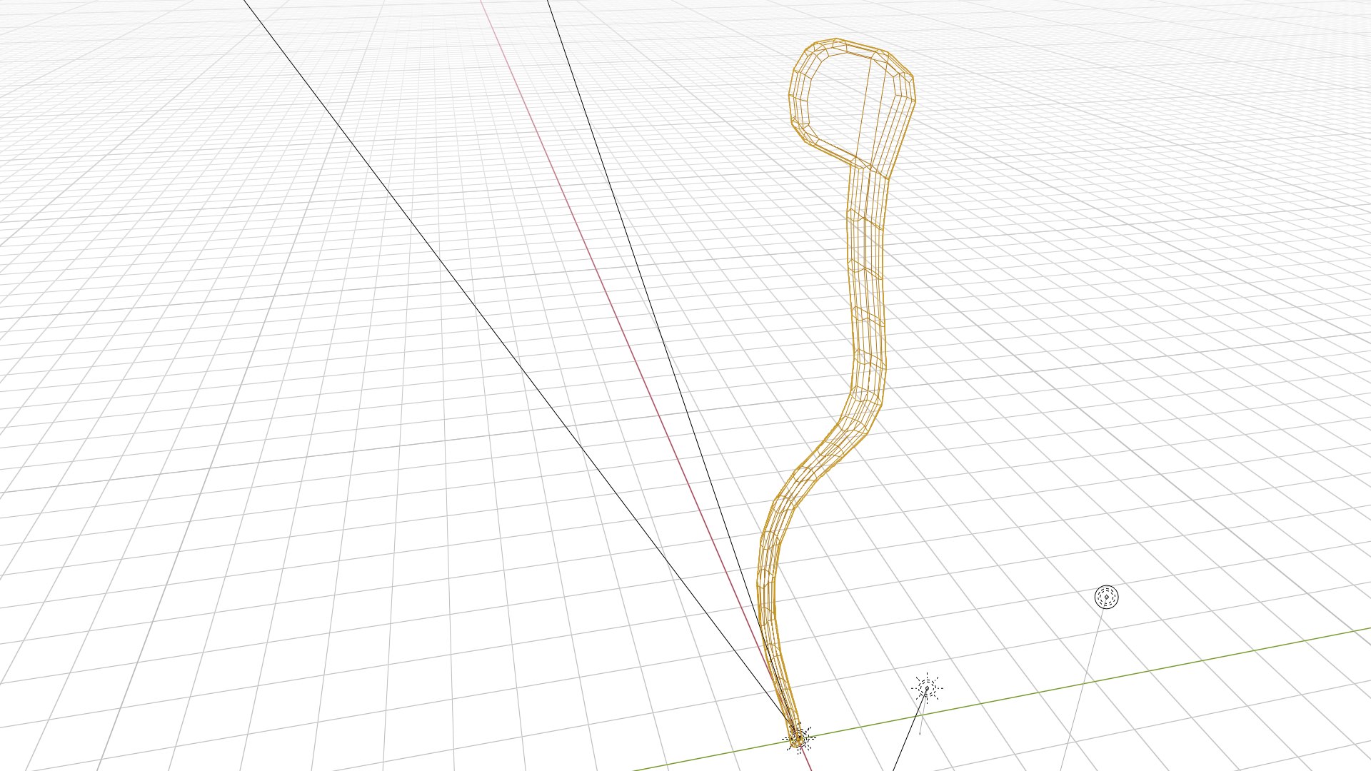 3D Model Staff Wand Walking Stick - Detailed Low-poly Game Asset Full ...