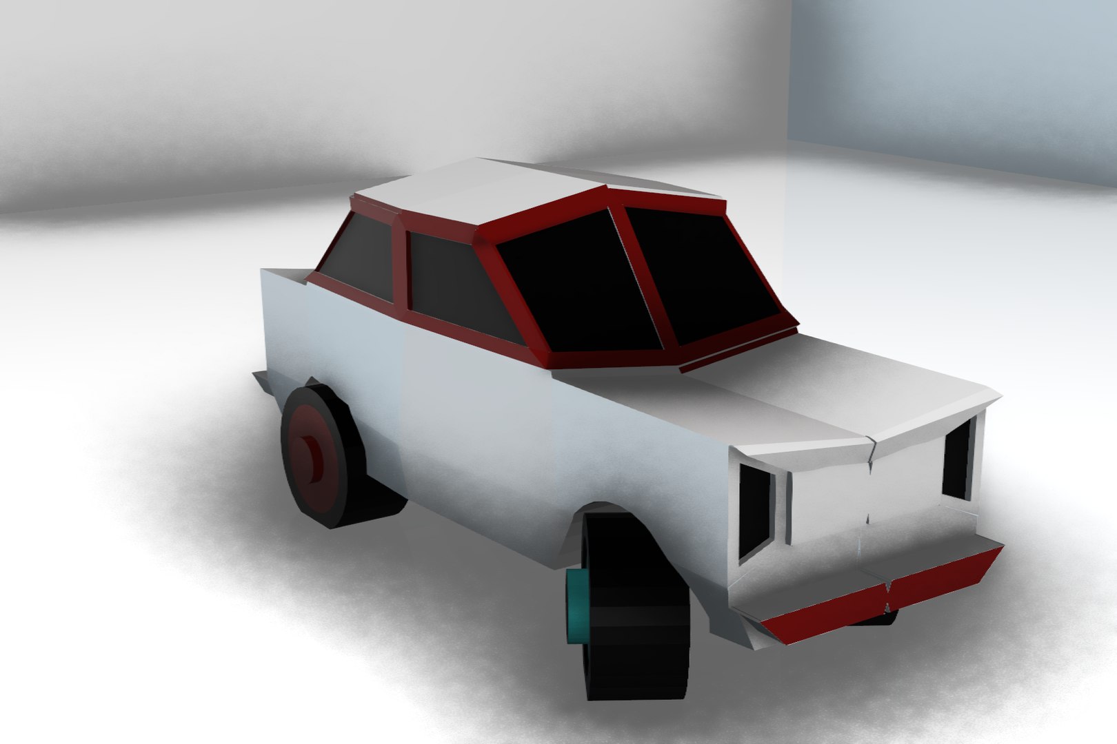 3D White Monster Car model - TurboSquid 1805904