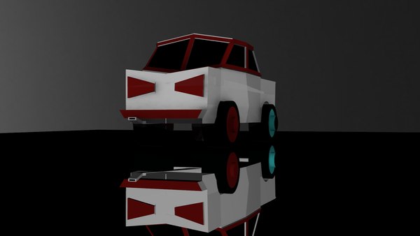 3D White Monster Car model - TurboSquid 1805904