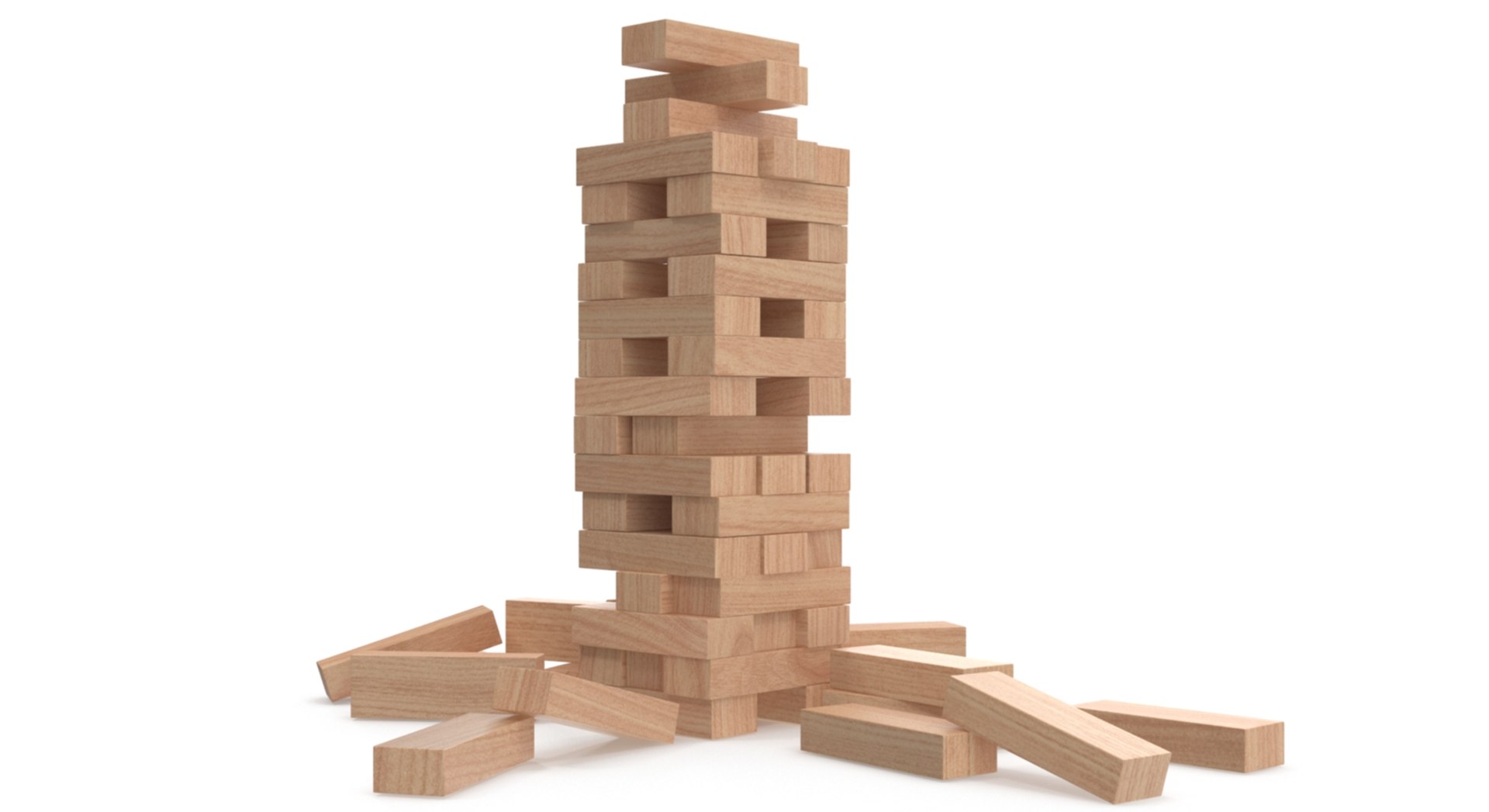 3D Jenga - TurboSquid 1664555