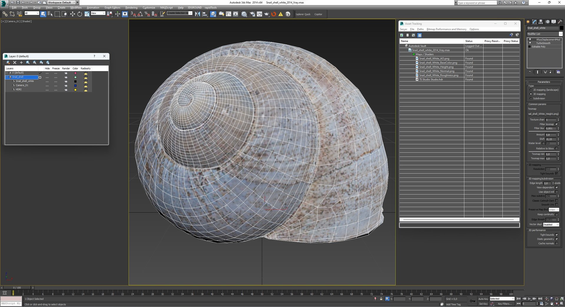 Snail Shell 3D - TurboSquid 2075136