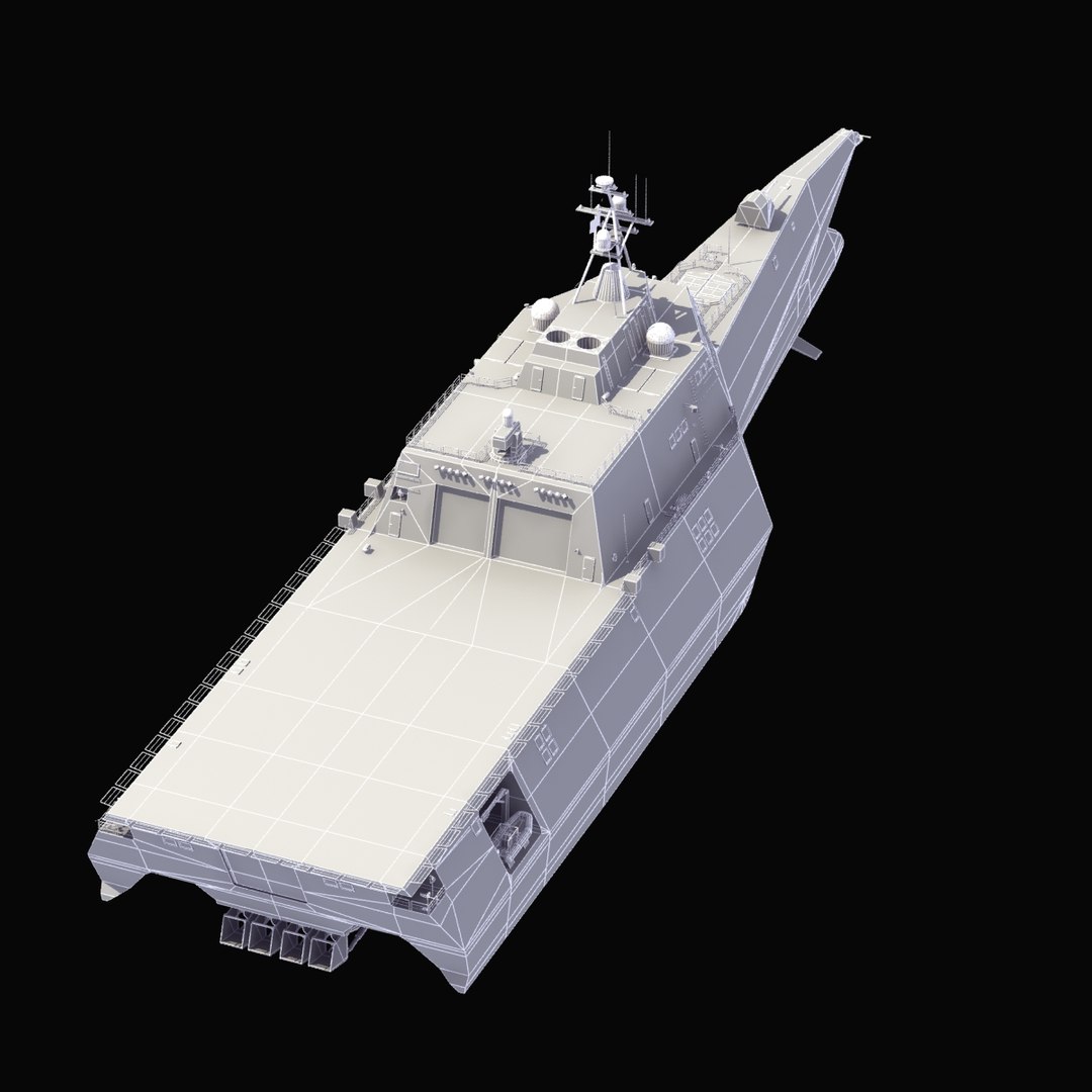 lcs-2 uss independence ship 3d max