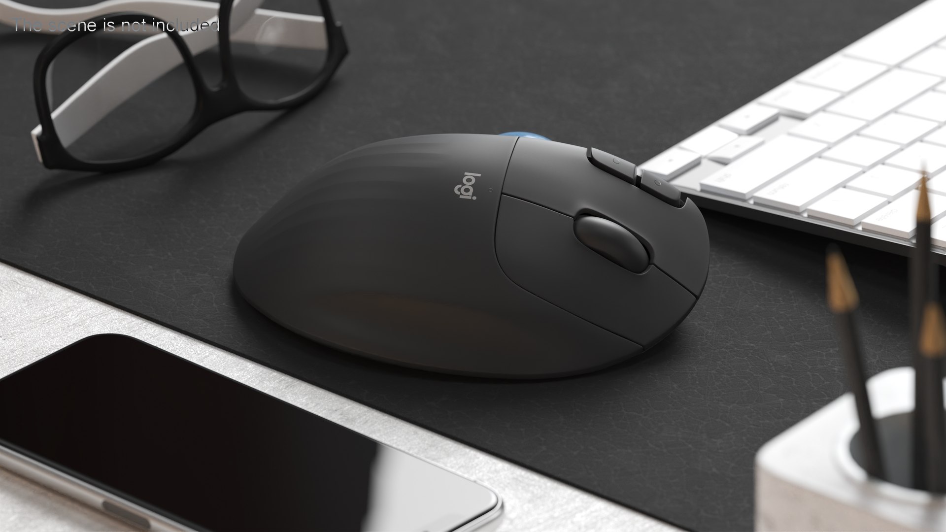 3D Wireless Trackball Mouse Logitech Ergo M575 Black Model - TurboSquid ...