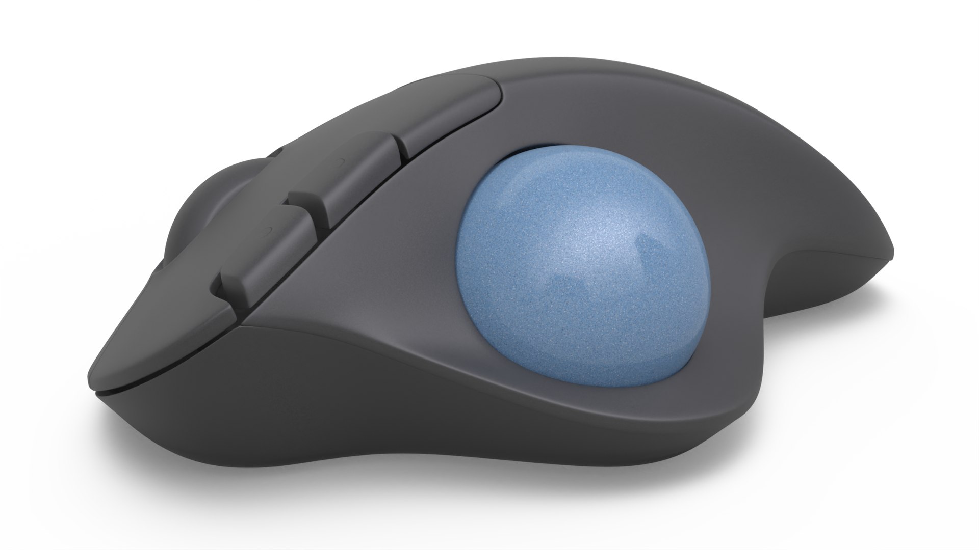3D Wireless Trackball Mouse Logitech Ergo M575 Black Model - TurboSquid ...