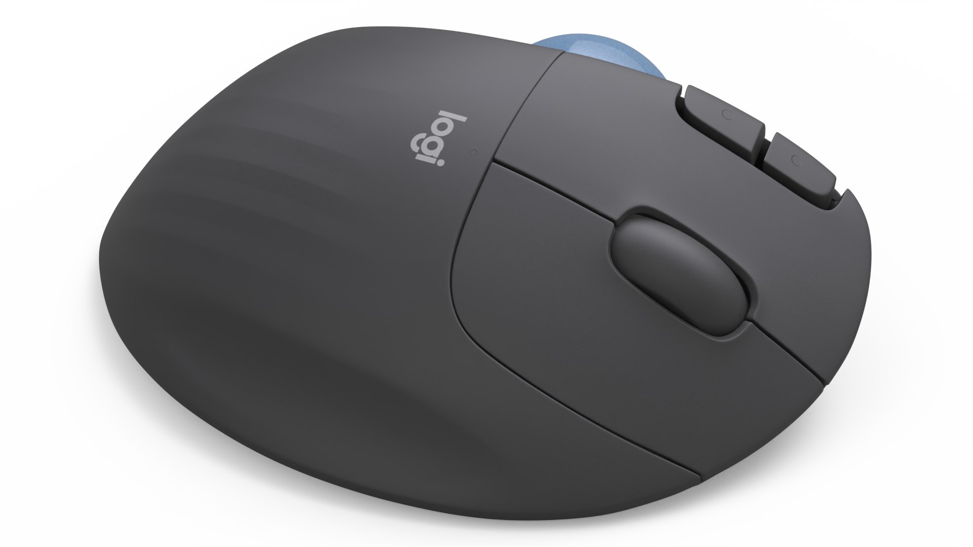 3D Wireless Trackball Mouse Logitech Ergo M575 Black Model - TurboSquid ...
