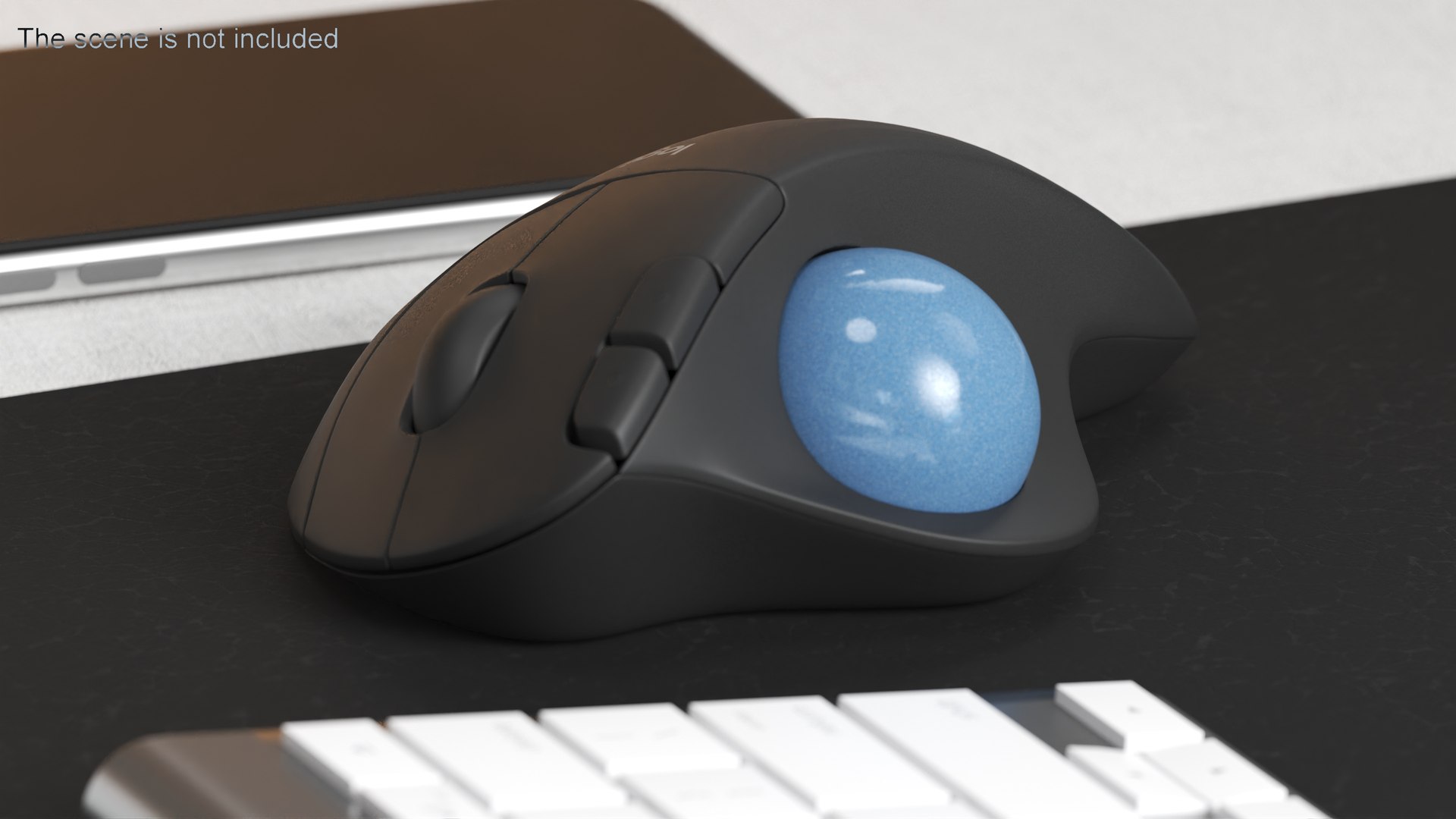 3D Wireless Trackball Mouse Logitech Ergo M575 Black Model - TurboSquid ...