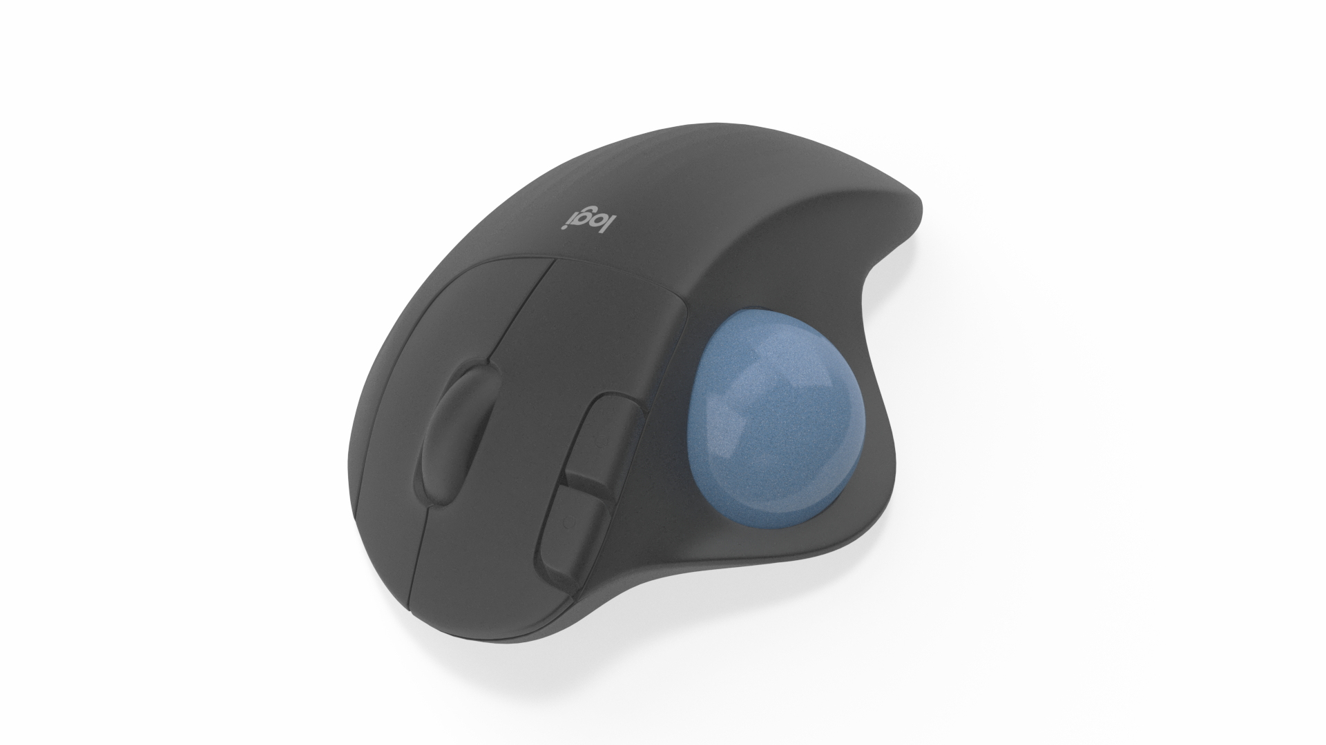 3D Wireless Trackball Mouse Logitech Ergo M575 Black Model - TurboSquid ...