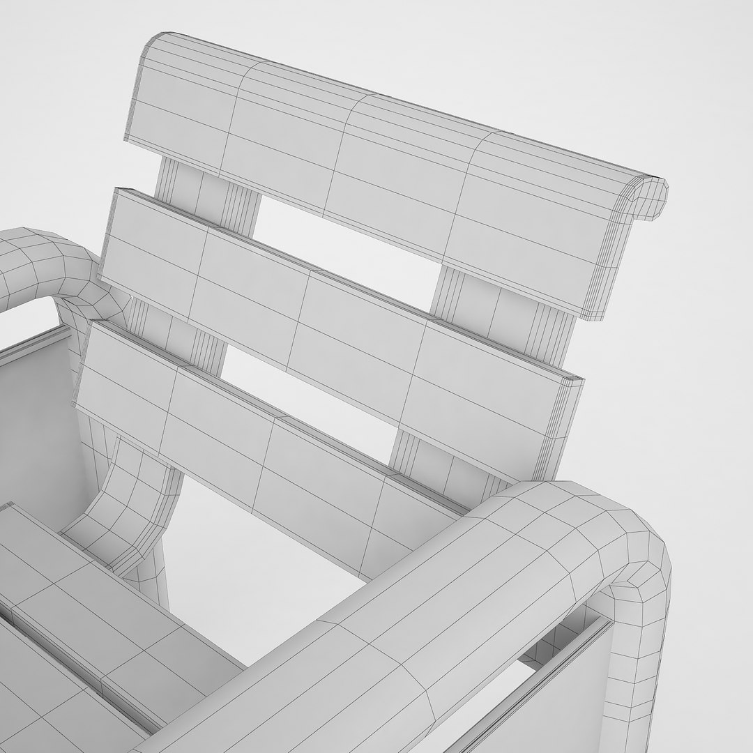 3d model of courtside bench court