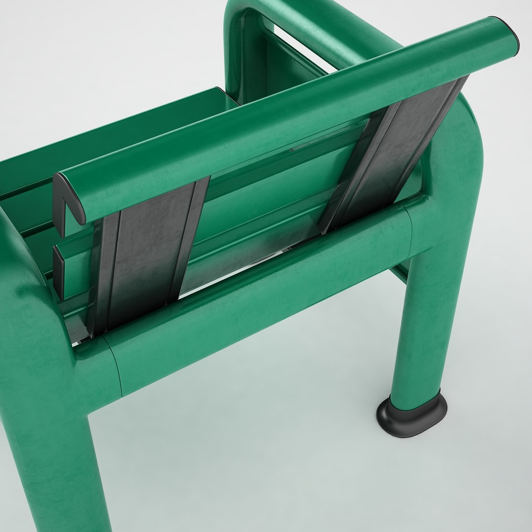 3d model of courtside bench court