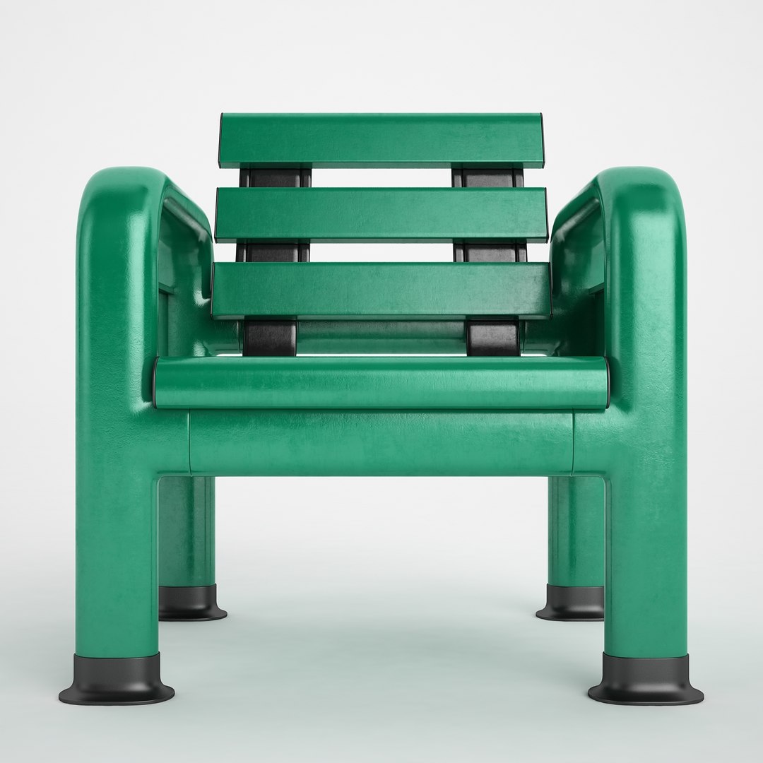 3d model of courtside bench court