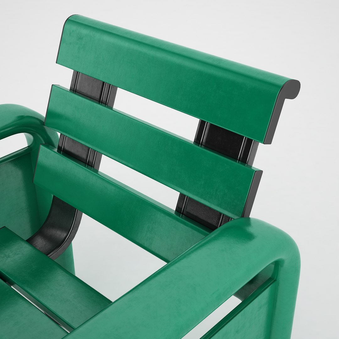 3d model of courtside bench court