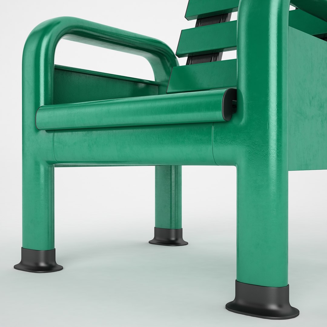 3d model of courtside bench court