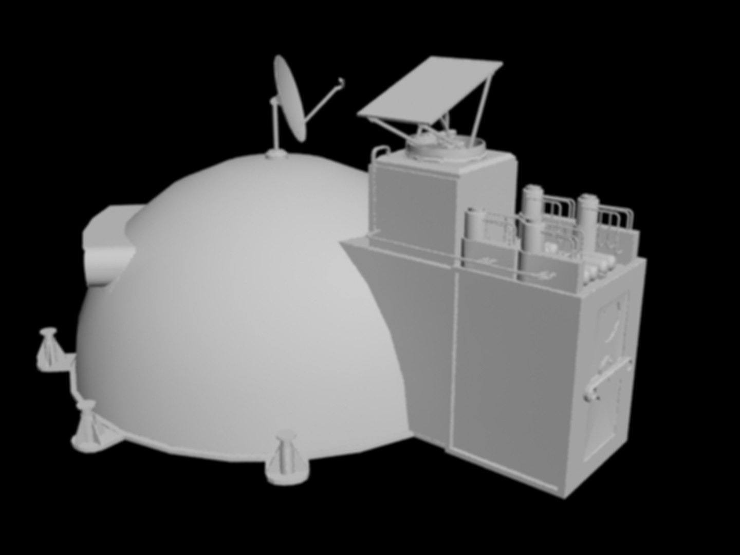 3d Model Lunar House