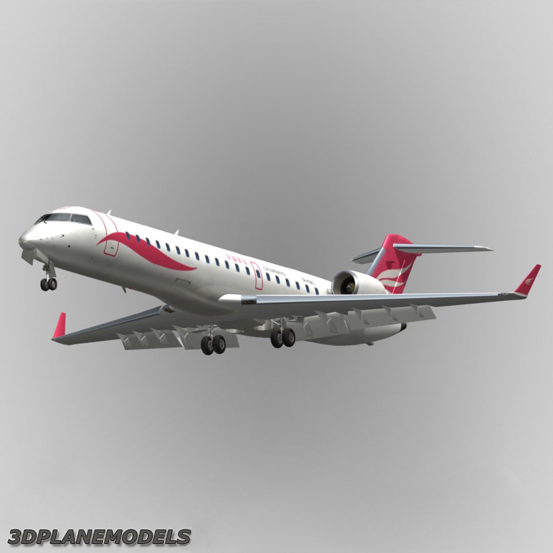 Bombardier Crj-700 Cr Airways 3d Max