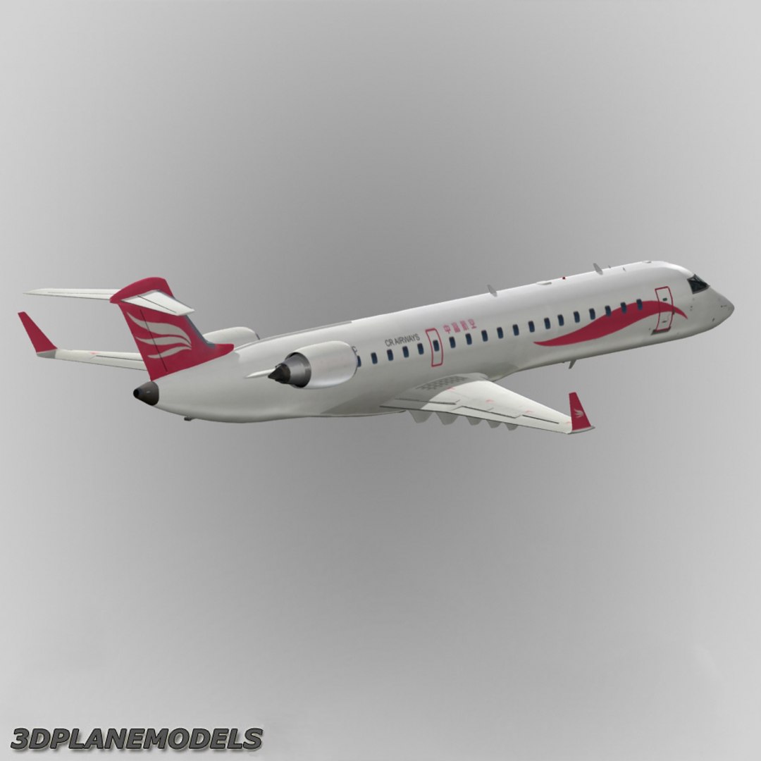 Bombardier Crj-700 Cr Airways 3d Max