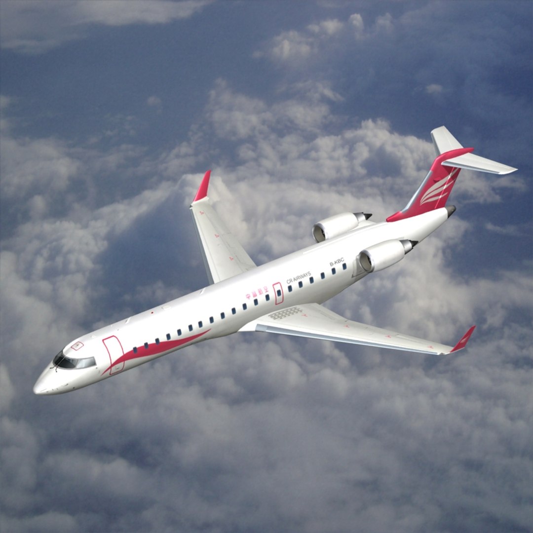 Bombardier Crj-700 Cr Airways 3d Max