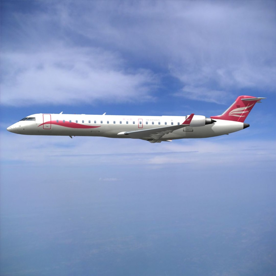 Bombardier Crj-700 Cr Airways 3d Max