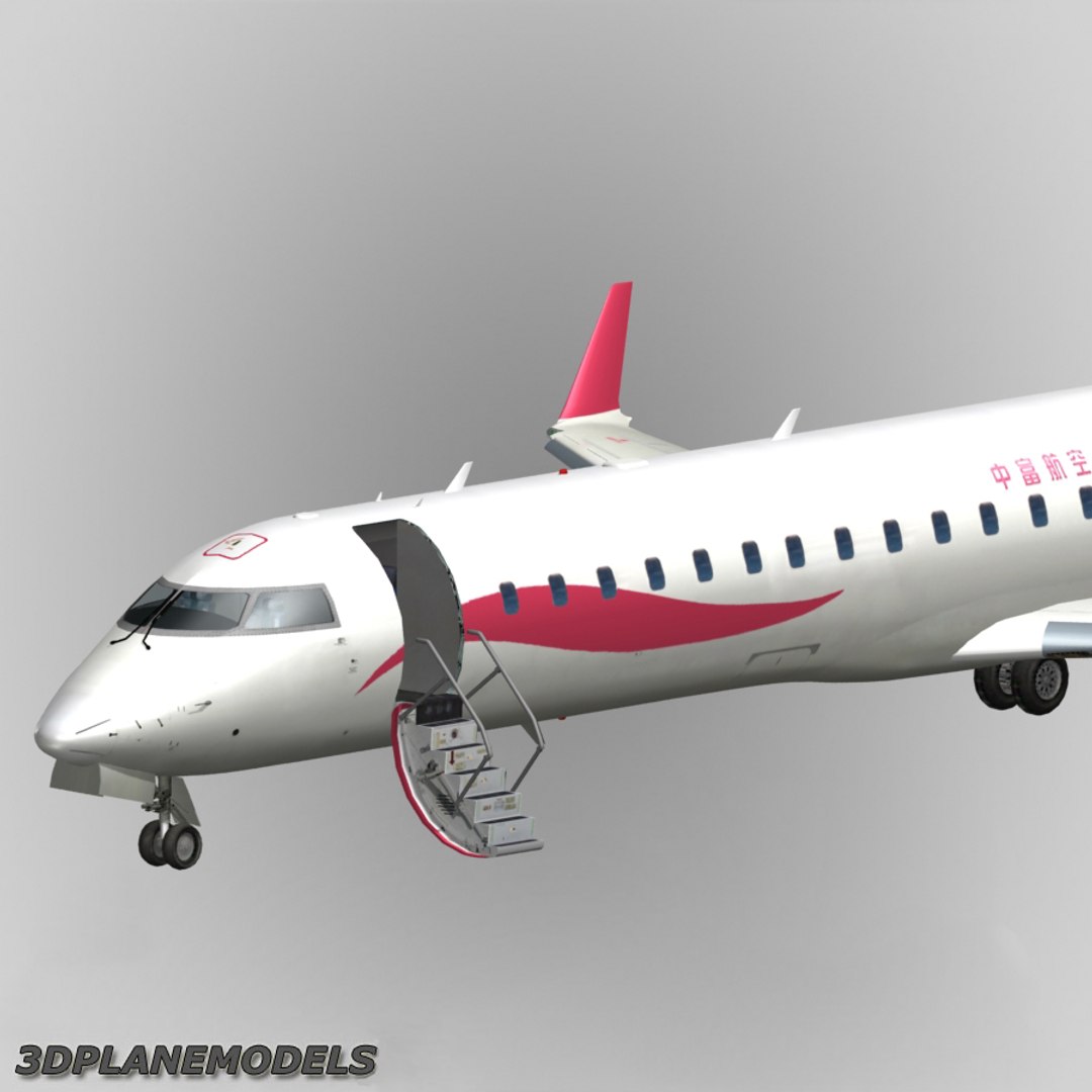 Bombardier Crj-700 Cr Airways 3d Max