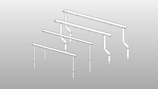 Calha de chuva - Família Revit Paramétrica Completa Modelo 3D ...