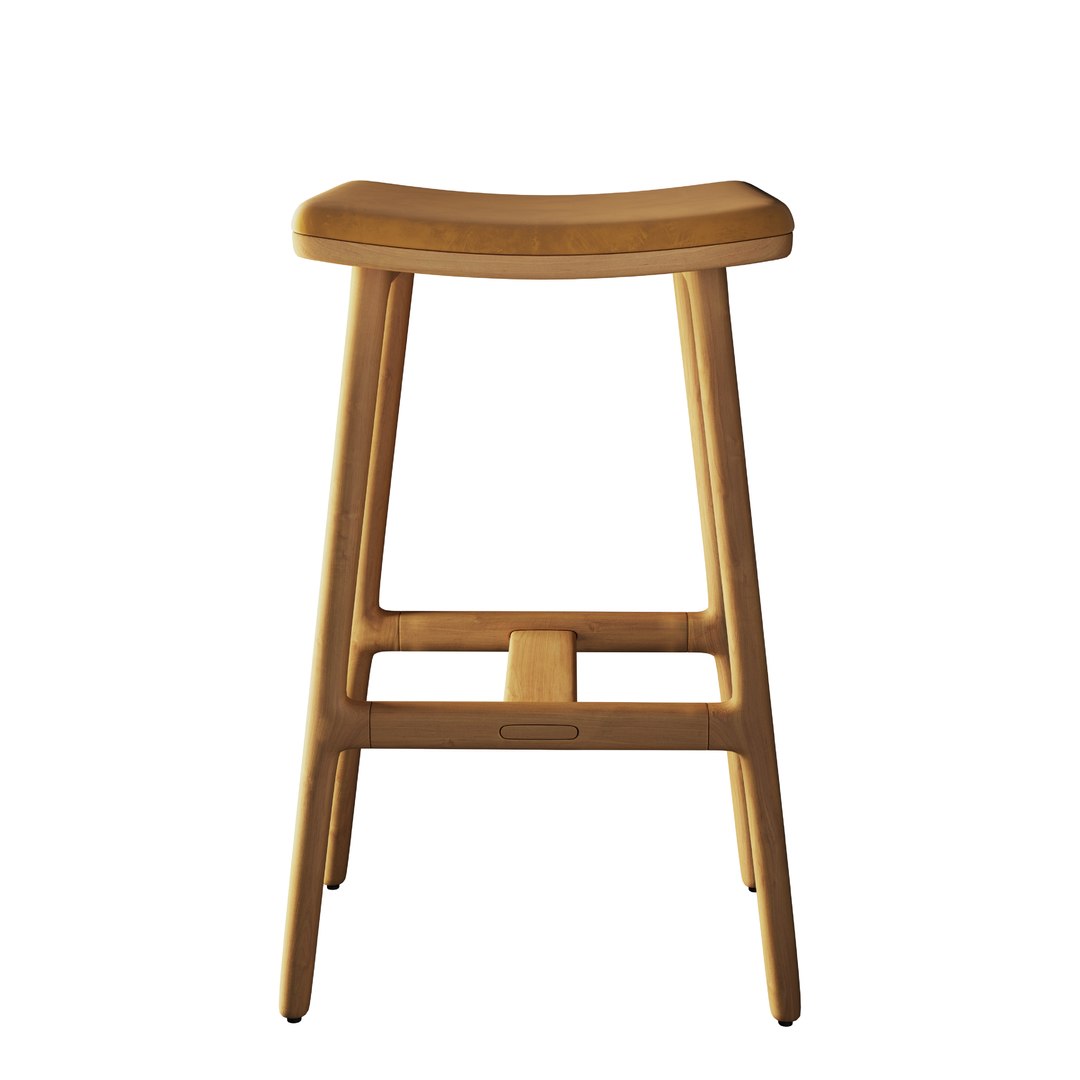 Oak Counter Stool Odd Canyon Model - TurboSquid 2142824