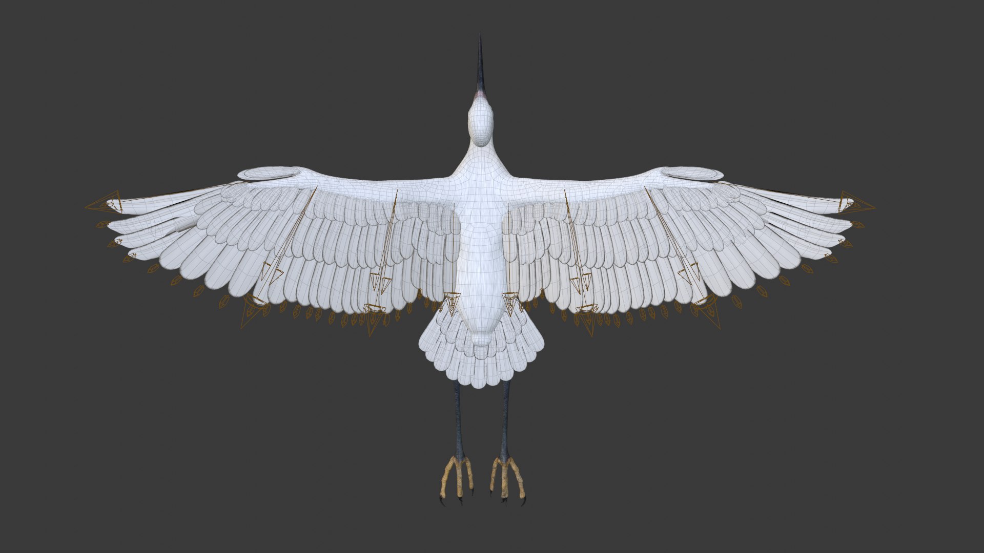 3D Egret Animated model - TurboSquid 1956402