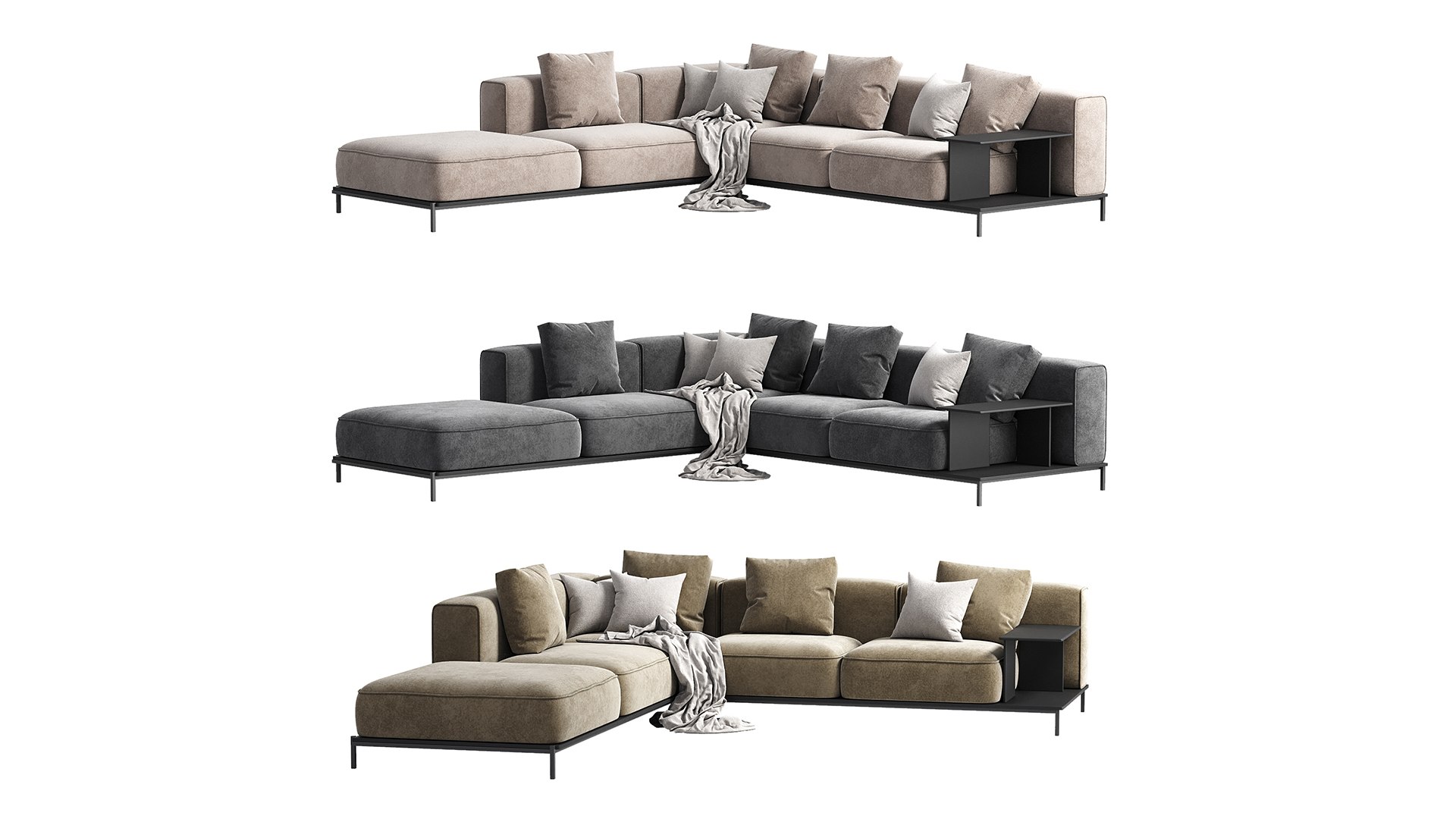 3D BRERA Sofa By Poliform - TurboSquid 2188469