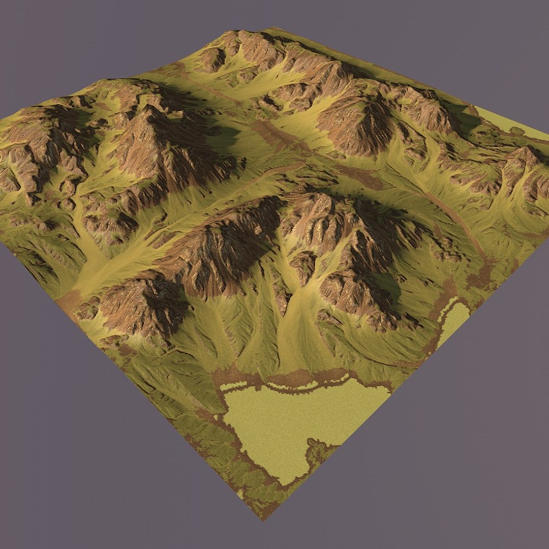 Mountain Games Maps 3d Model