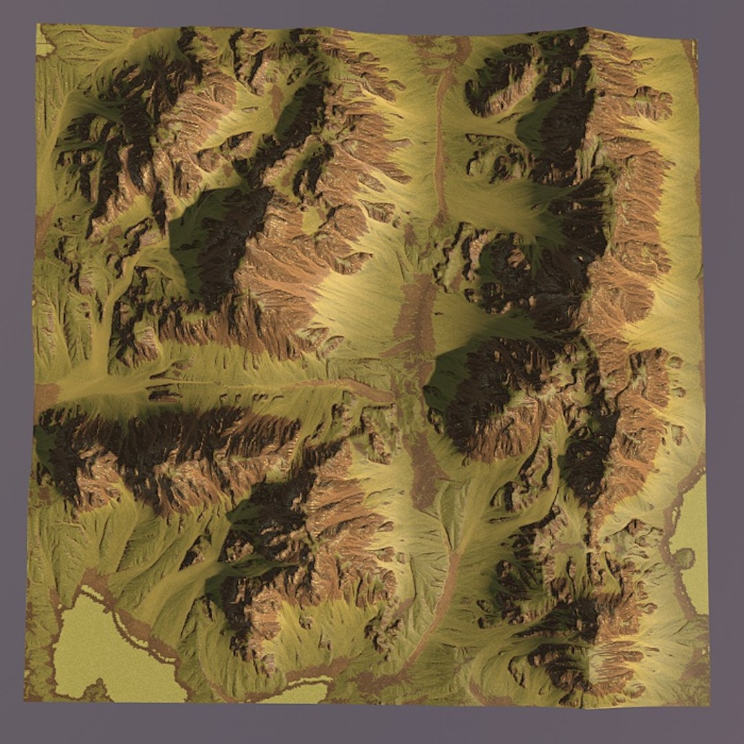 Mountain Games Maps 3d Model