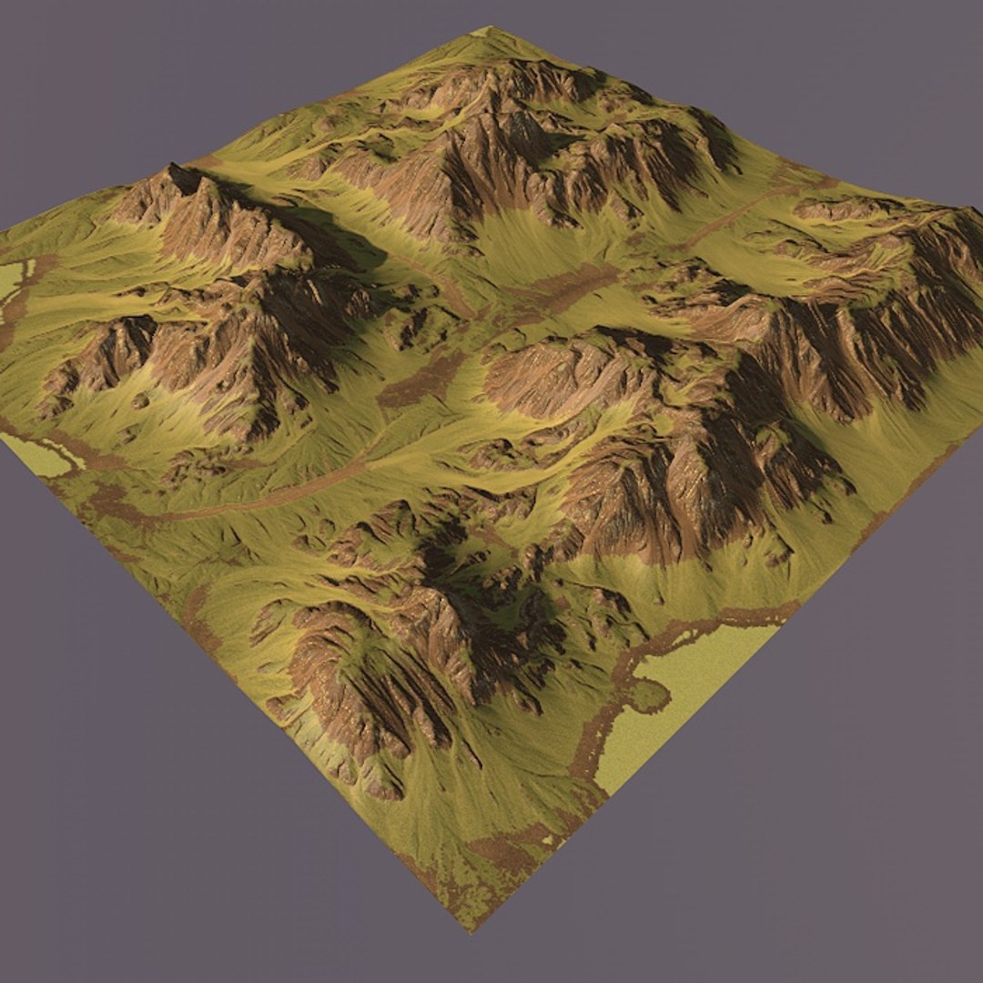 Mountain Games Maps 3d Model
